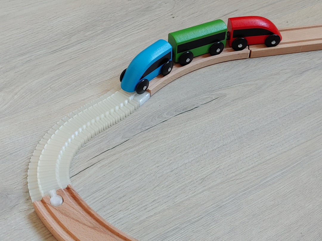 Flexible Rail for Wooden Train Track Compatible With Brio - Etsy