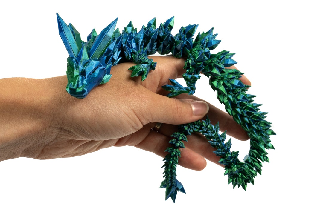 Articulated Crystal Dragon Dragon Fantasy Fidget Toy Crystal - Etsy
