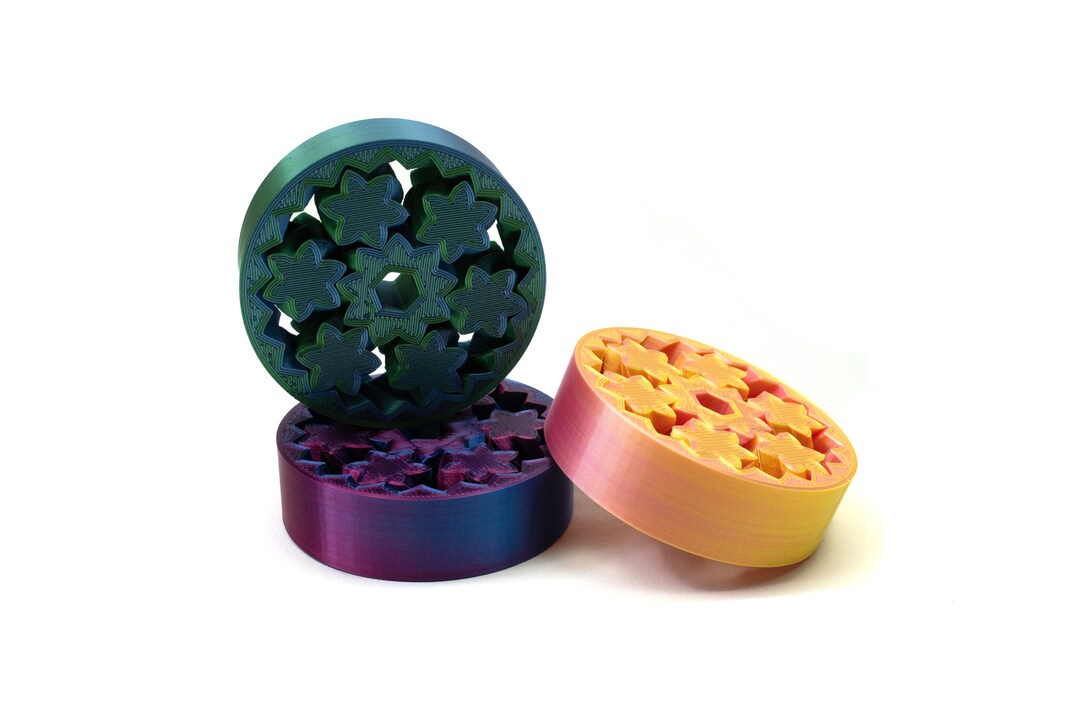 Gear Fidget, Round Sensory ADHD Autism Tinker Tool, Stress Relief, Desk ...