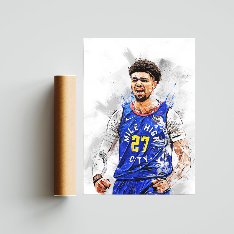 Jamal Murray, Poster, Basketball Hand Made Posters Canvas Print Wall ...