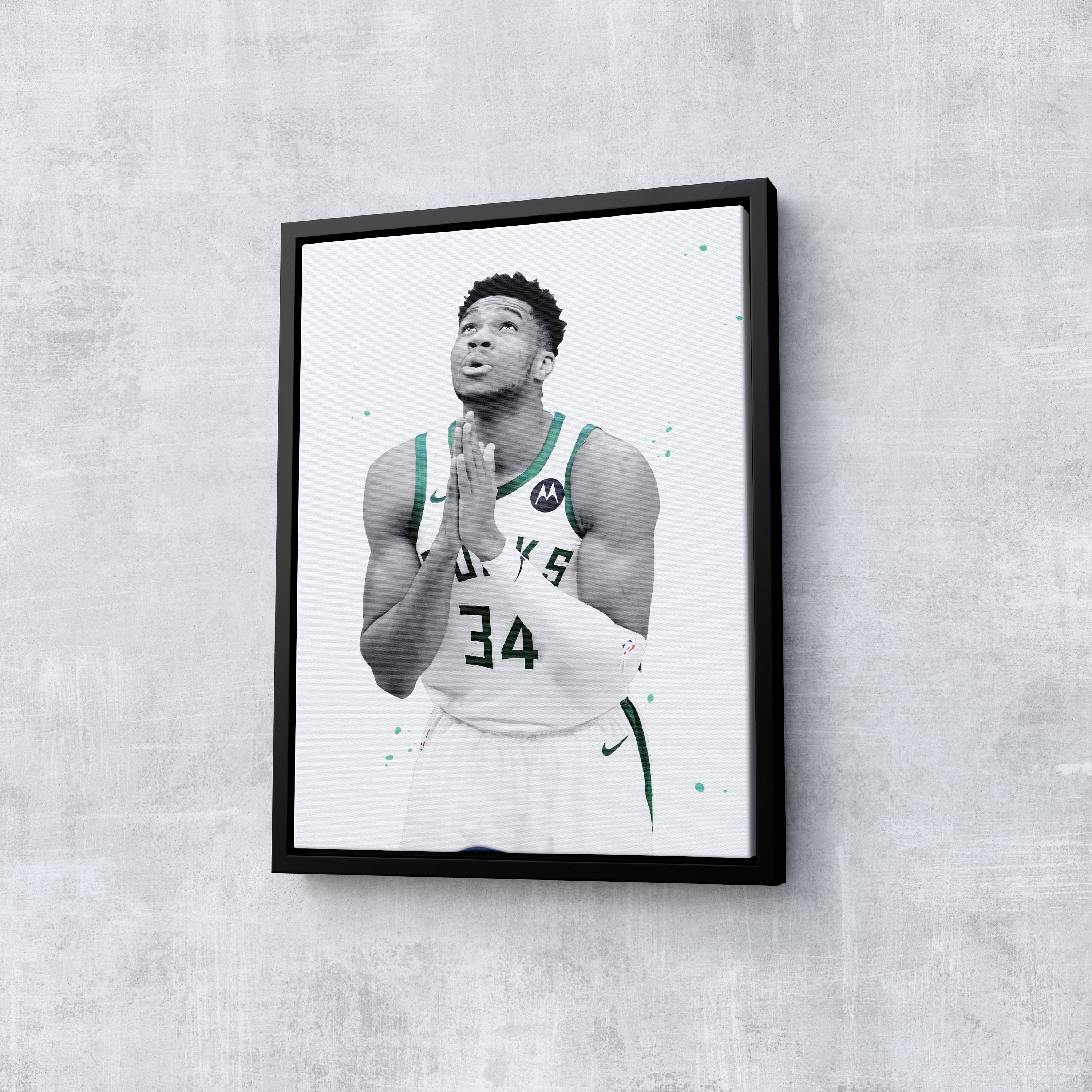 Giannis Antetokounmpo Poster Painting Hand Made Canvas - Etsy