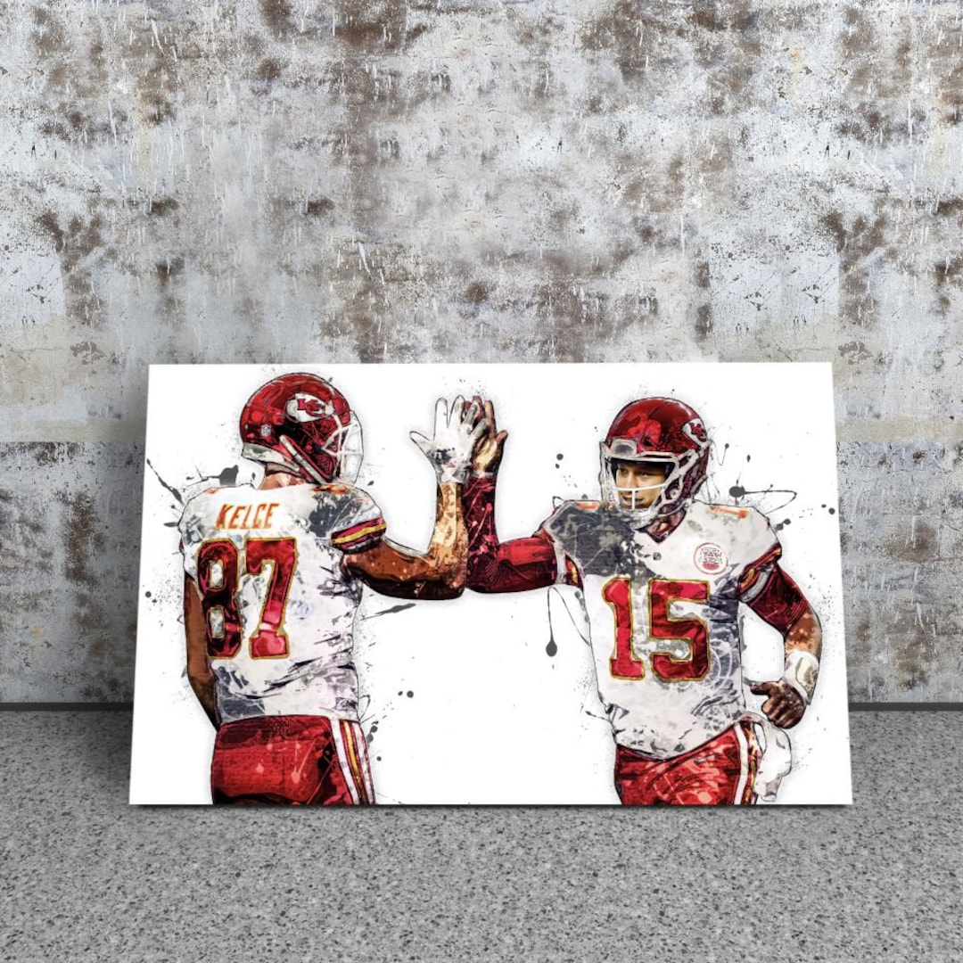 Patrick Mahomes Travis Kelce Poster, Football, Hand Made Posters ...