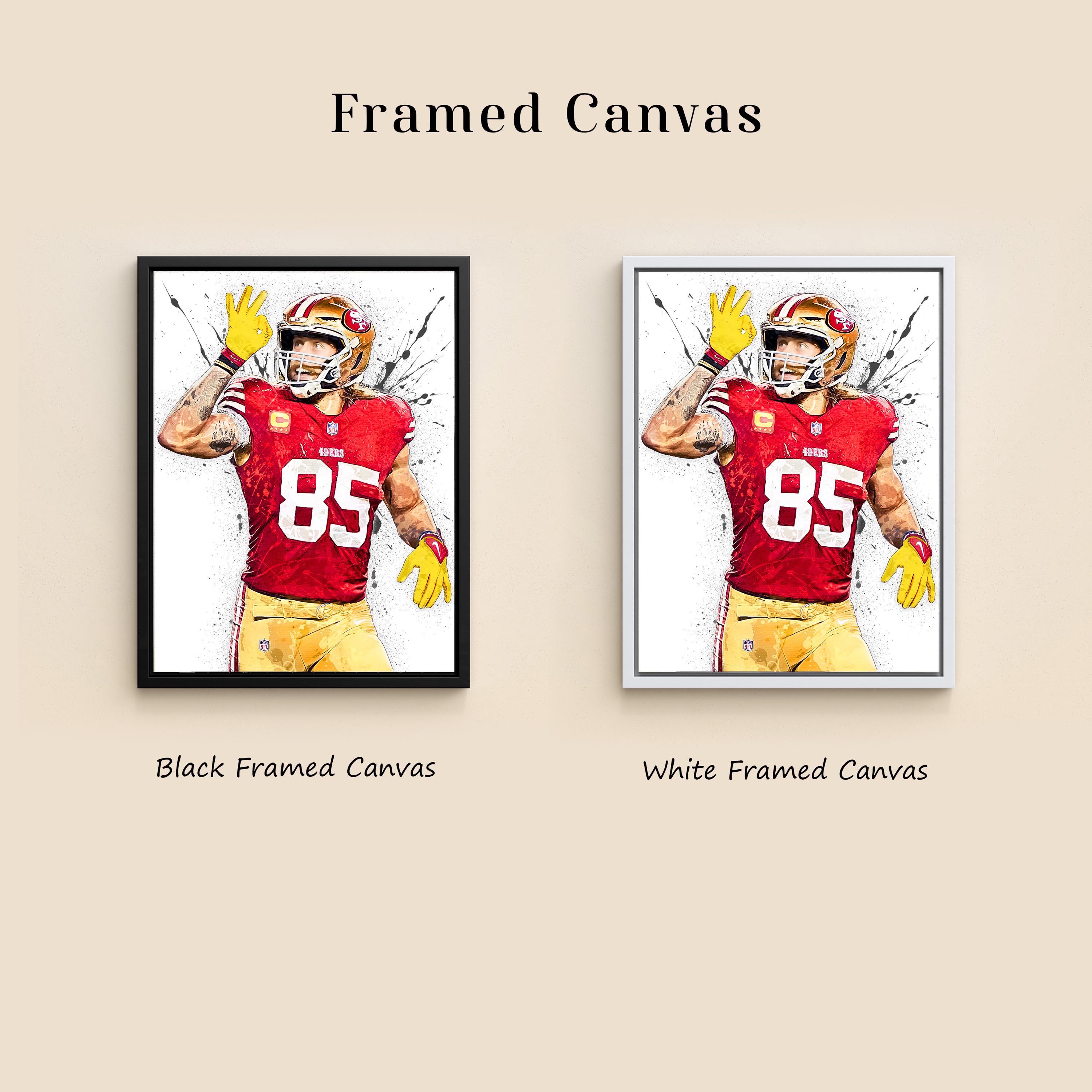 George Kittle Canvas Wall Art, Football Poster Print - Etsy
