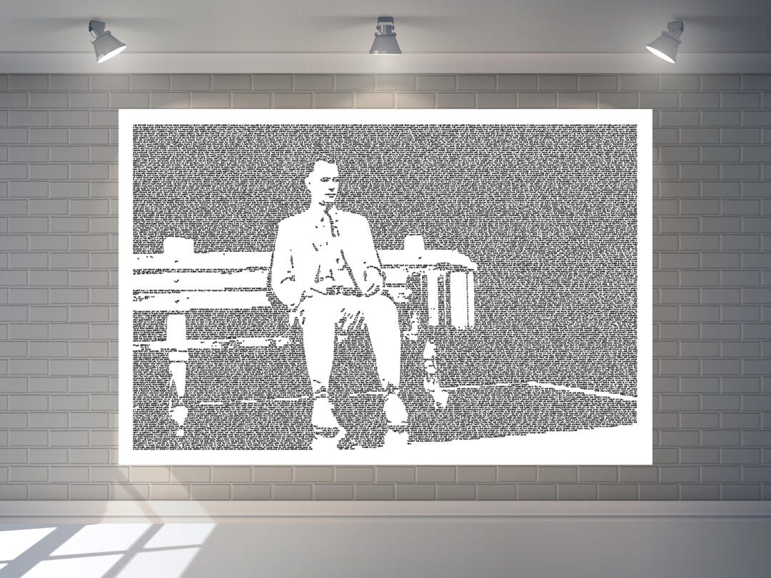 Forrest Gump, Script, Handwritten Poster, Canvas Print, Poster Print ...