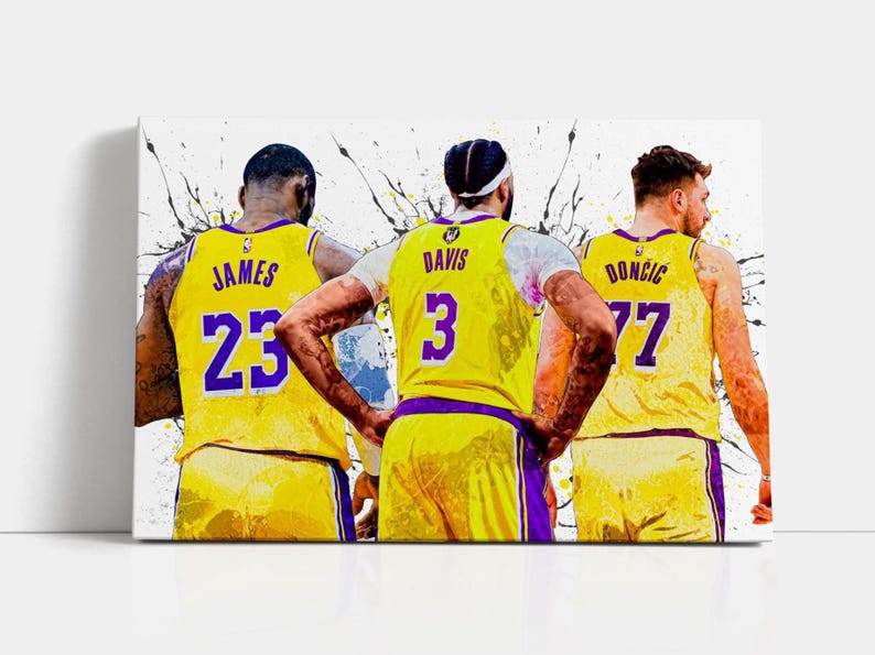 James Davis Doncic Iconic Basketball Canvas Poster Art Motivation Wall ...