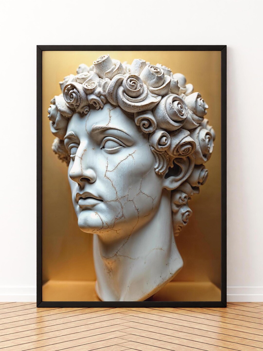 Greek Sculpture, Classical Bust, Canvas Print, Wall Art, Poster Print ...