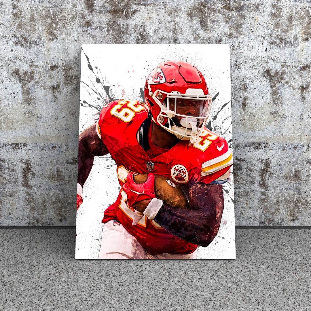 La'mical Perine Poster, Football, Painting Hand Made Canvas, Framed ...