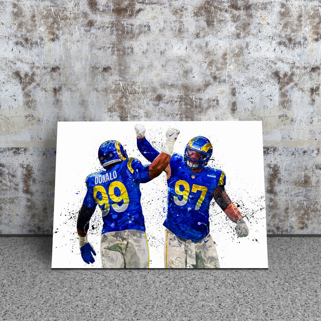 Aaron Donald Michael Hoecht Poster, Painting Hand Made Canvas, Framed ...