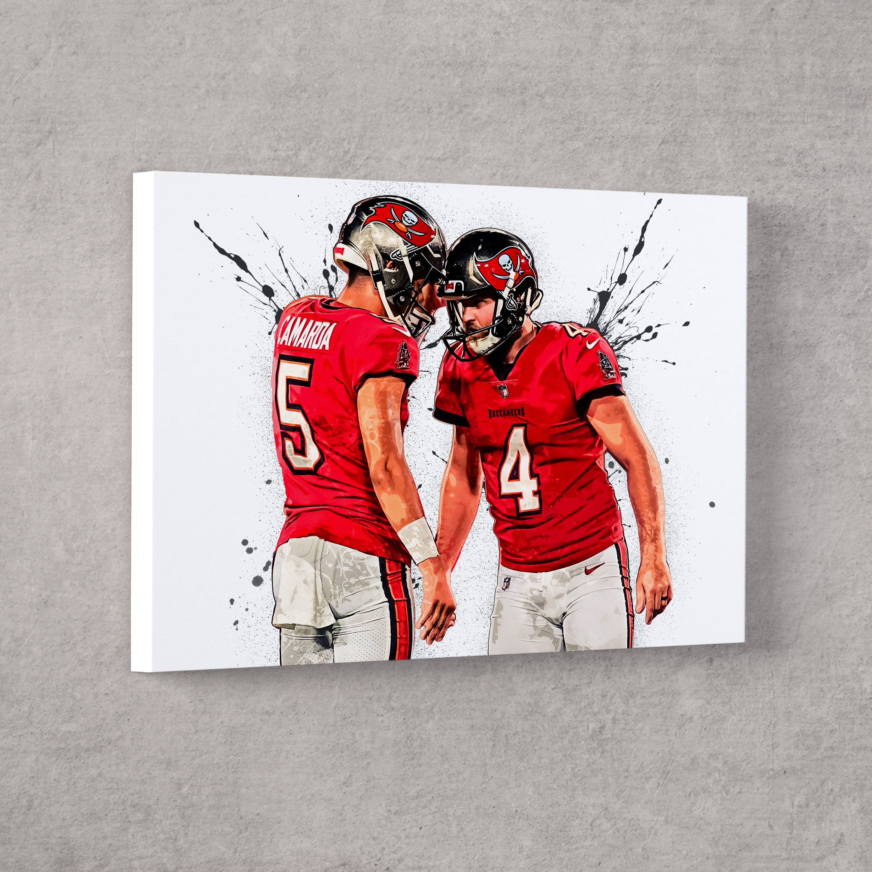 Jake Camarda Chase Mclaughlin Poster, Football, Painting Hand Made ...