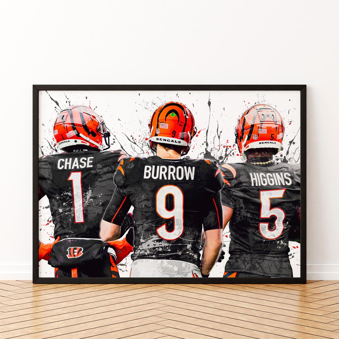 Digital Download Football Trio Wall Art Explosive Back View Sports ...