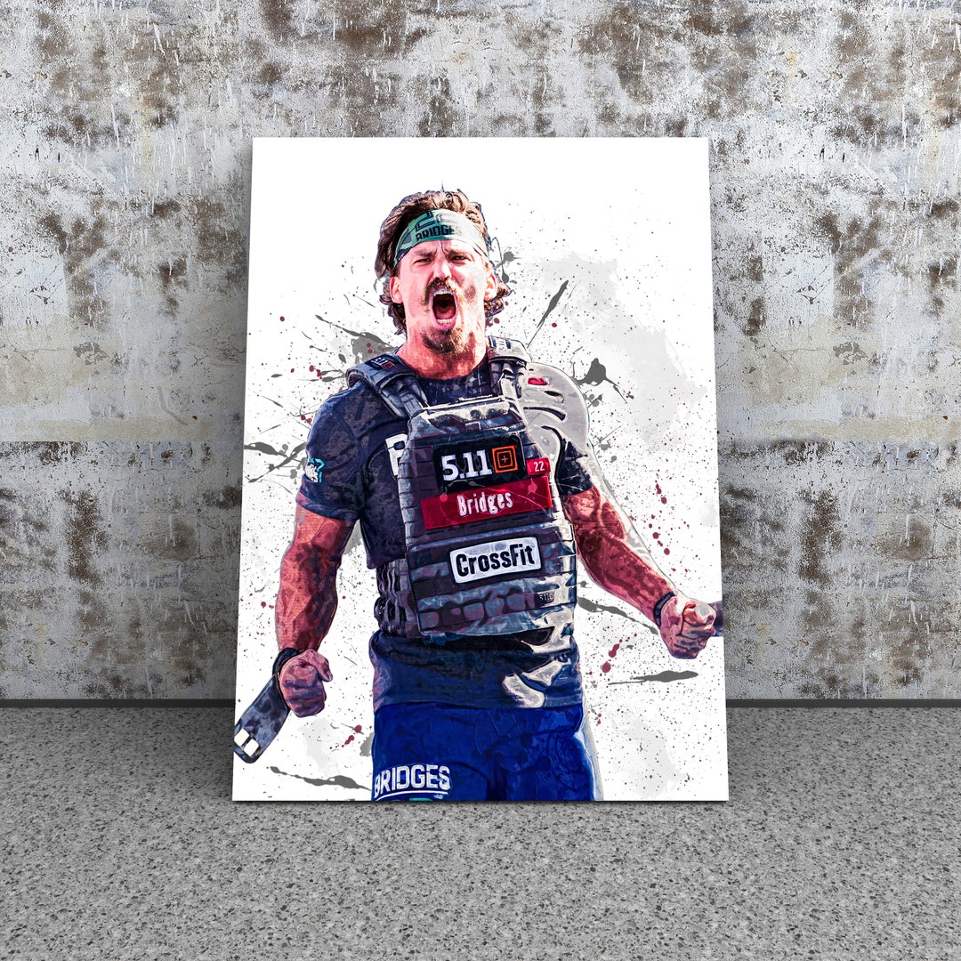Josh Bridges Crossfit Player Painting Hand Made Canvas - Etsy