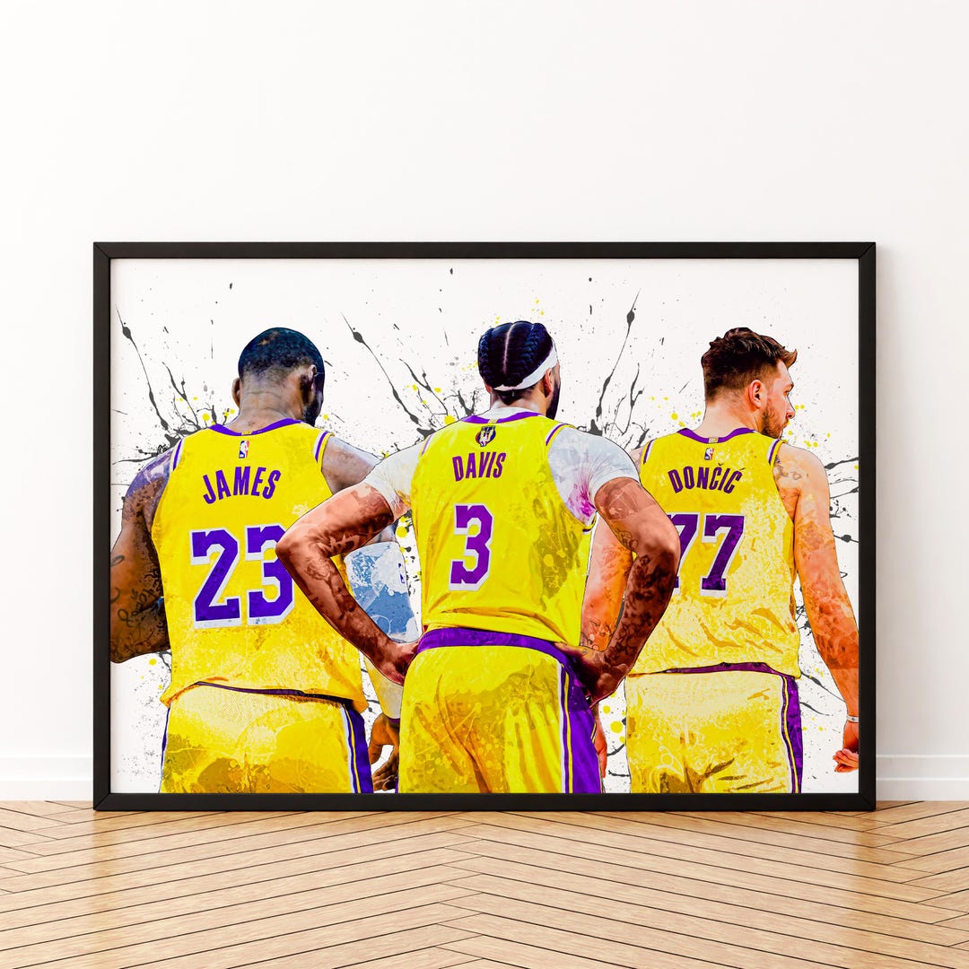 James Davis Doncic Iconic Basketball Canvas Poster Art Motivation Wall ...