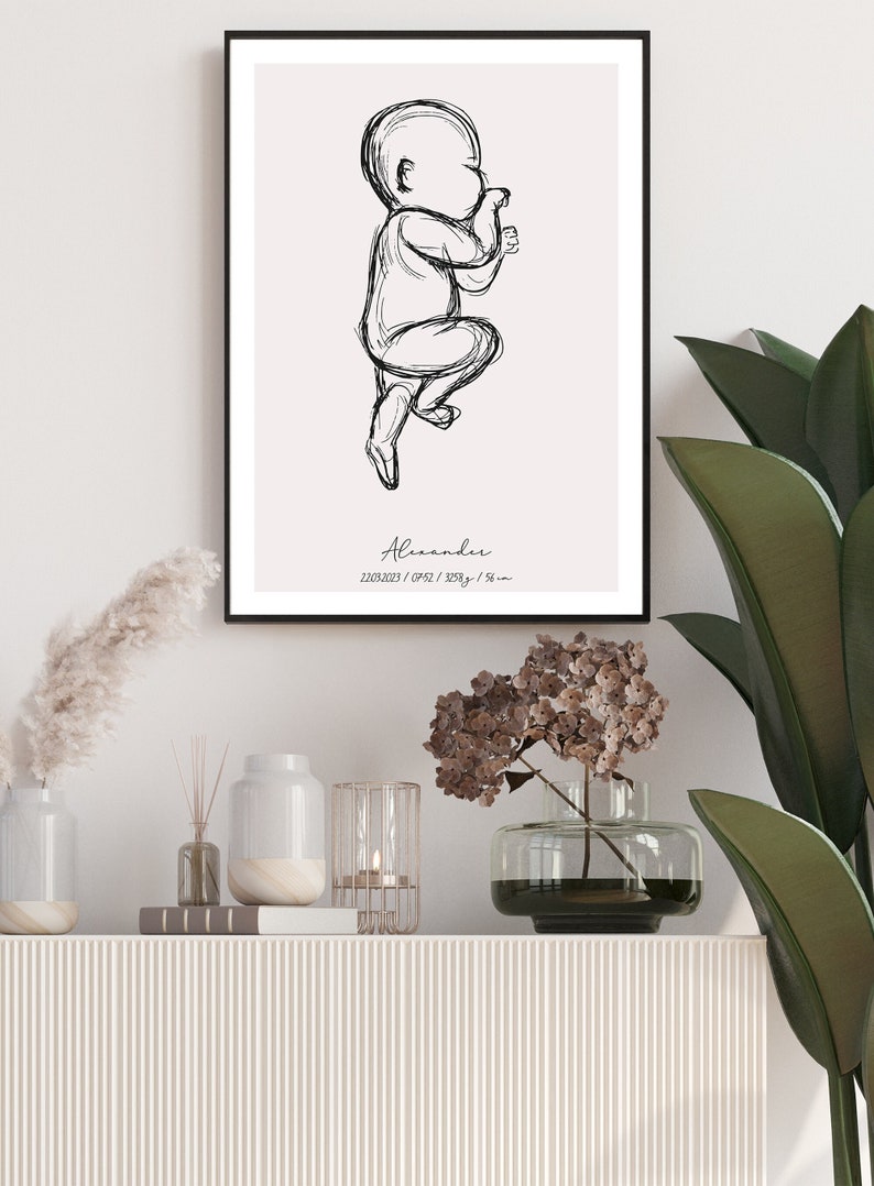 Custom Newborn Birth Poster, Personalised Baby Poster, Nursery Decor ...