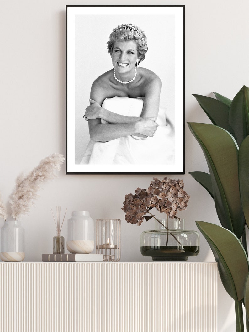 Princess Diana Print, Instant Download, Vintage Photo, Princess Diana ...