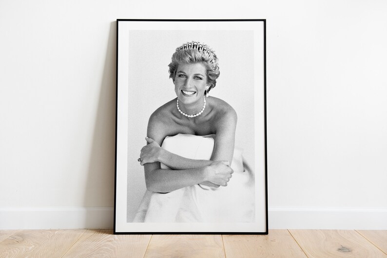 Princess Diana Print, Instant Download, Vintage Photo, Princess Diana ...