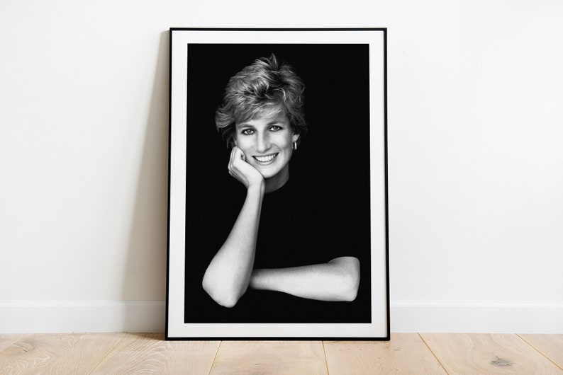 Princess Diana Print, Instant Download, Vintage Photo, Princess Diana ...