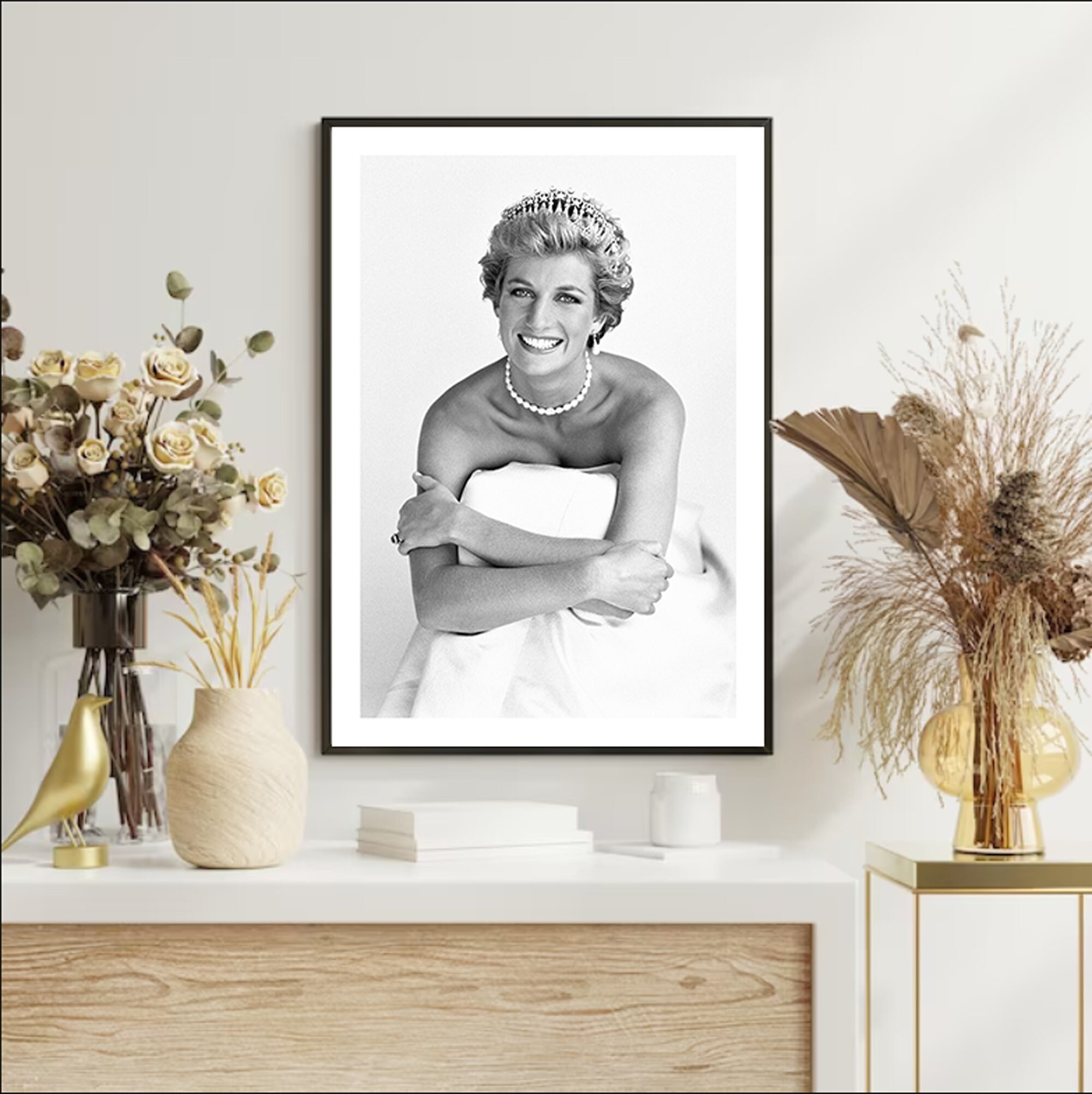 Princess Diana Print, Instant Download, Vintage Photo, Princess Diana ...