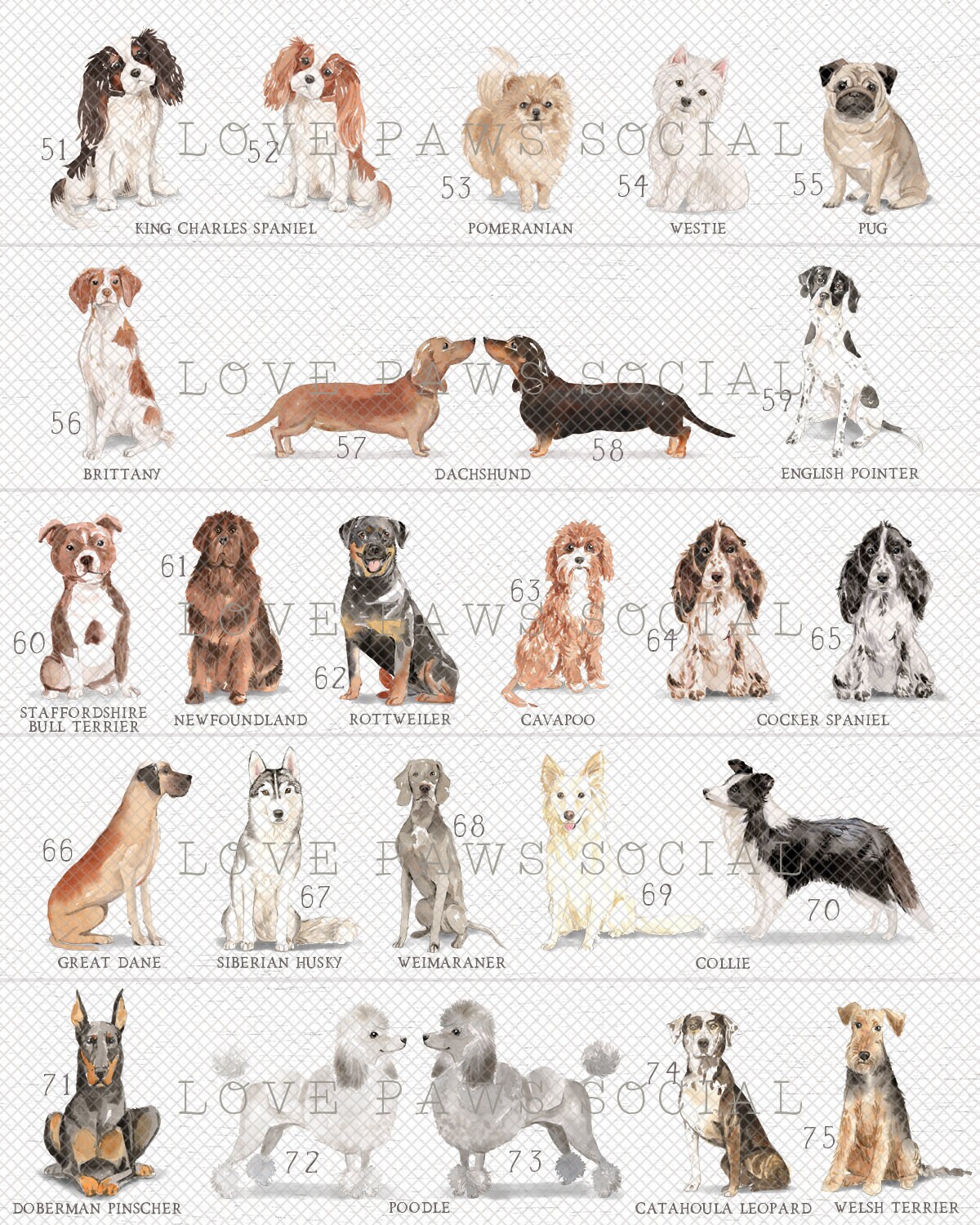 DOG ART PRINTS Cute Dog Art Modern Dog Prints Custom Dog - Etsy