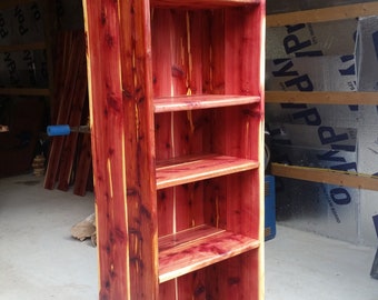Red Cedar Bookcase - Etsy