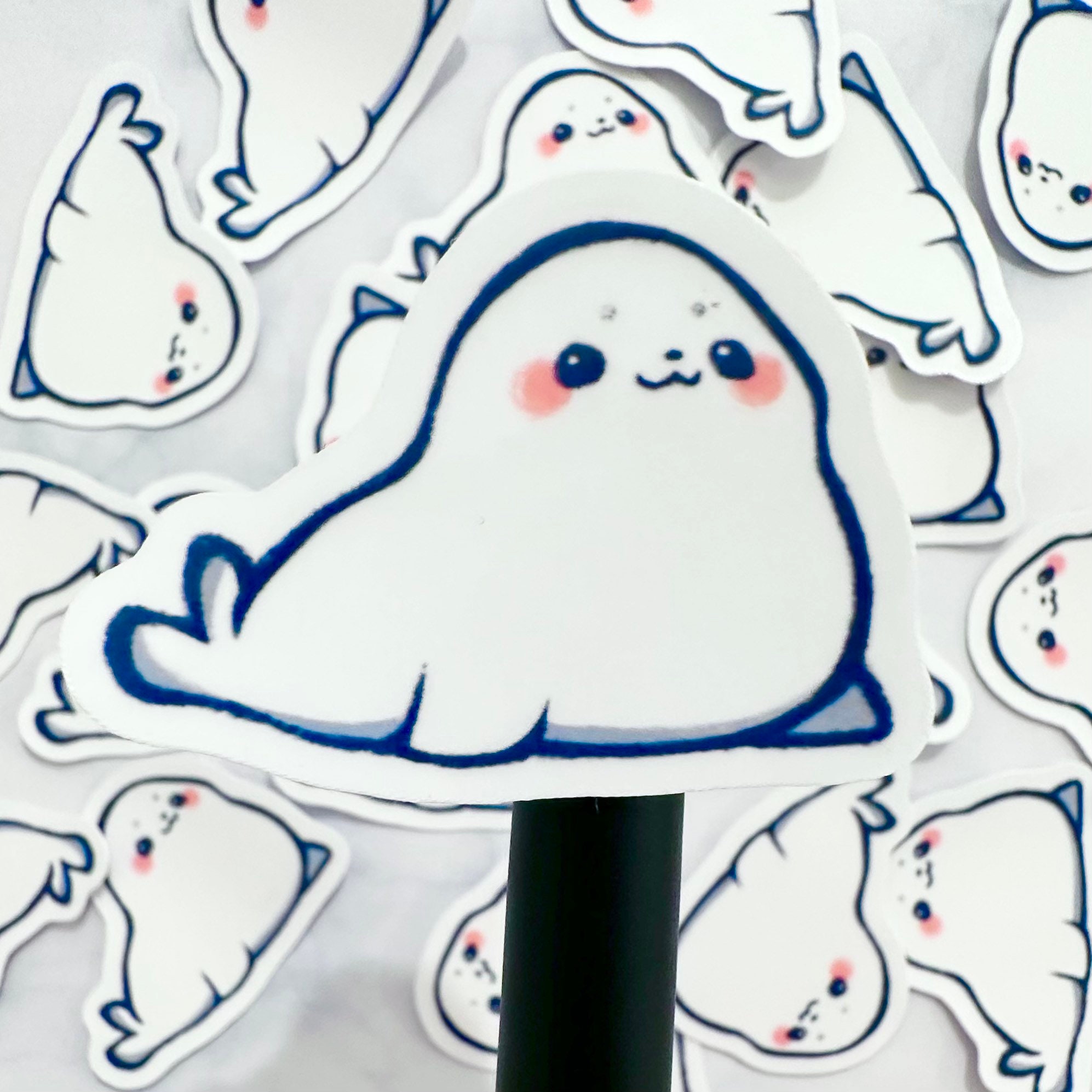 Cute Seal Vinyl Sticker (1pc) - Etsy