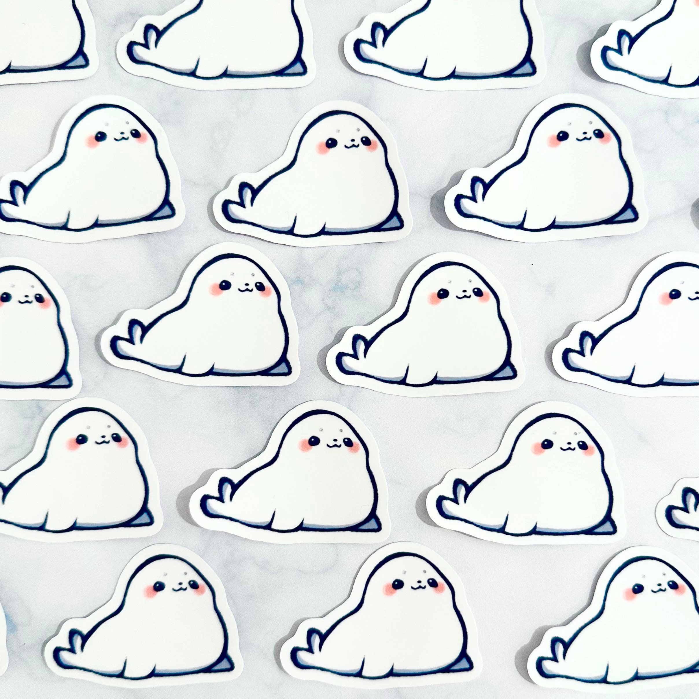 Cute Seal Vinyl Sticker (1pc) - Etsy