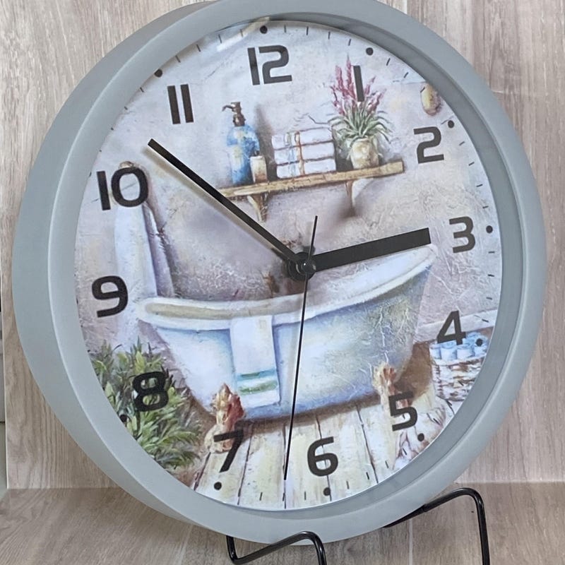 Bathroom Clock for Wall - Etsy