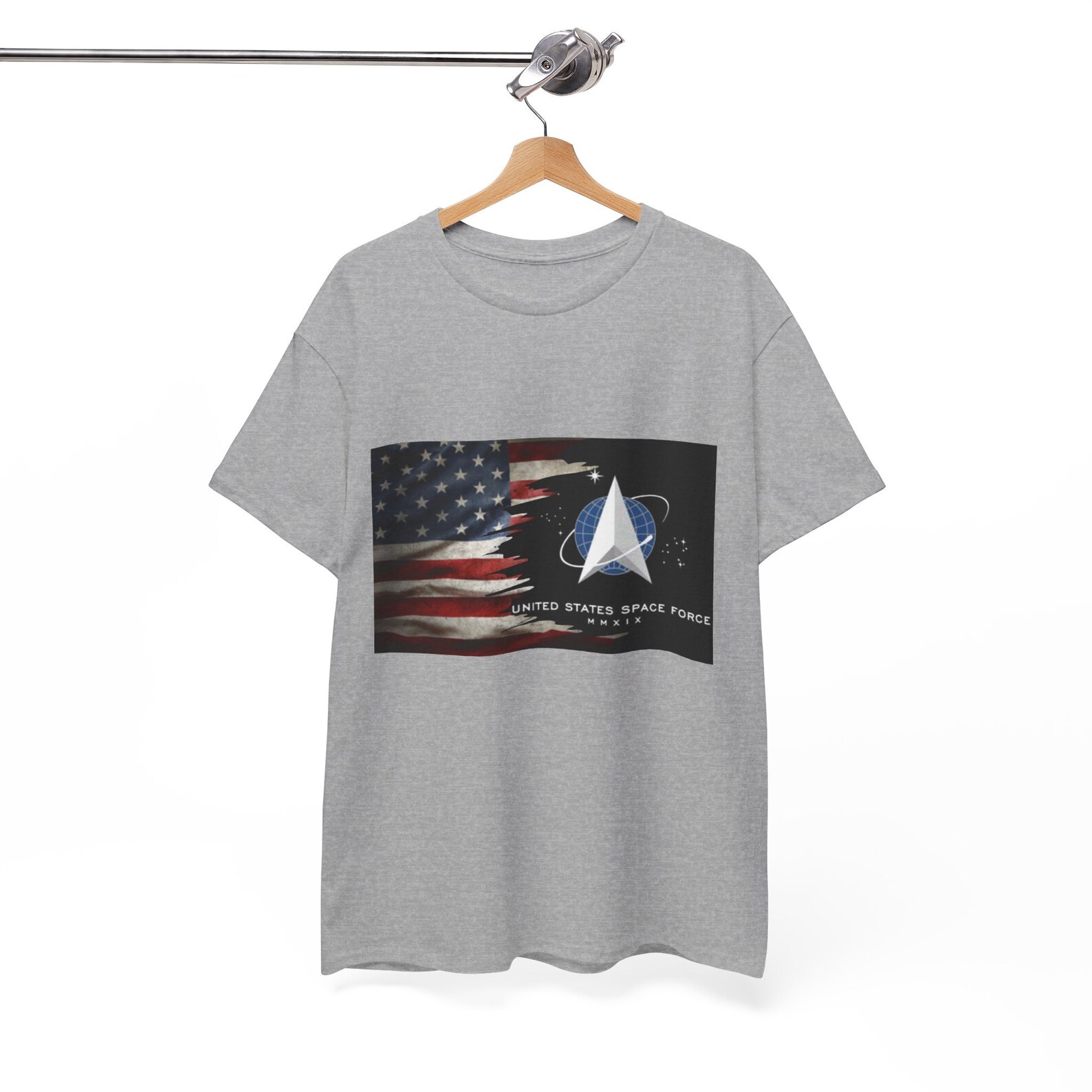 Space Force Military Pride Unisex Heavy Cotton Tee, American Flag ...