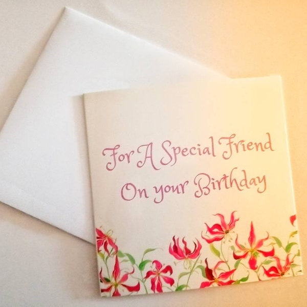 Special Friend Birthday Card - Etsy UK