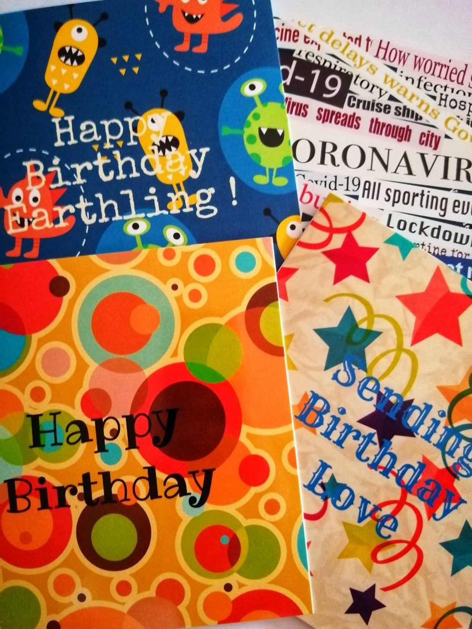 Birthday Greeting Cards Bundles 4 Card Pack 'the New - Etsy