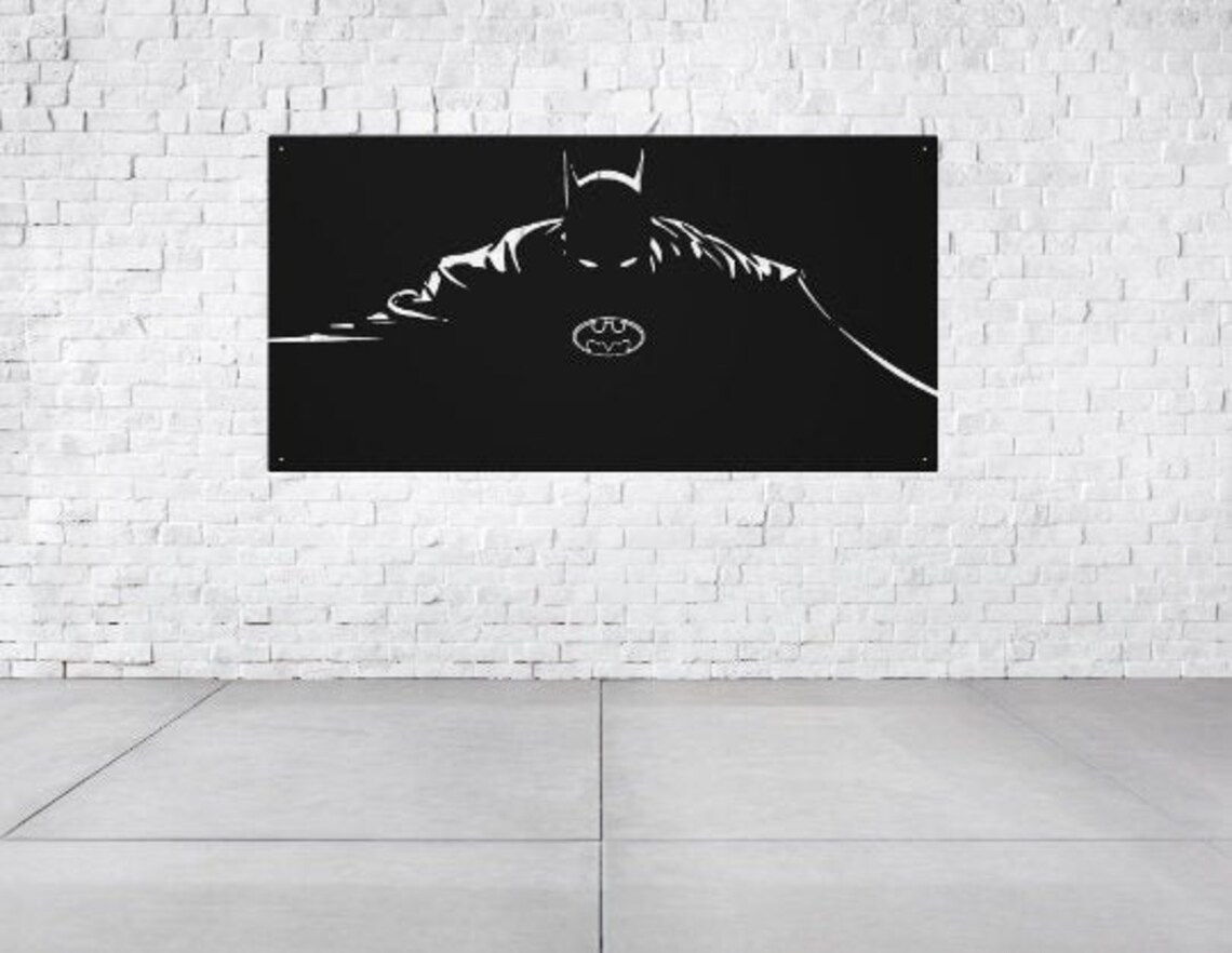 Batman Vector Dxf Svg Ai for CNC vector file cnc wall | Etsy