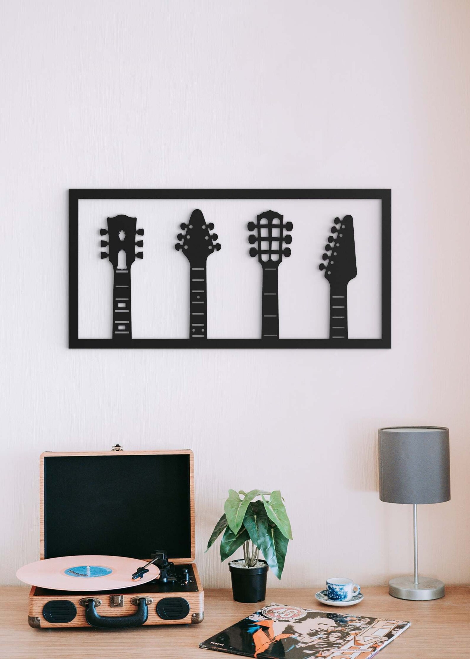 Guitarra sol marco Vector Dxf Svg Ai para CNC decoración - Etsy México