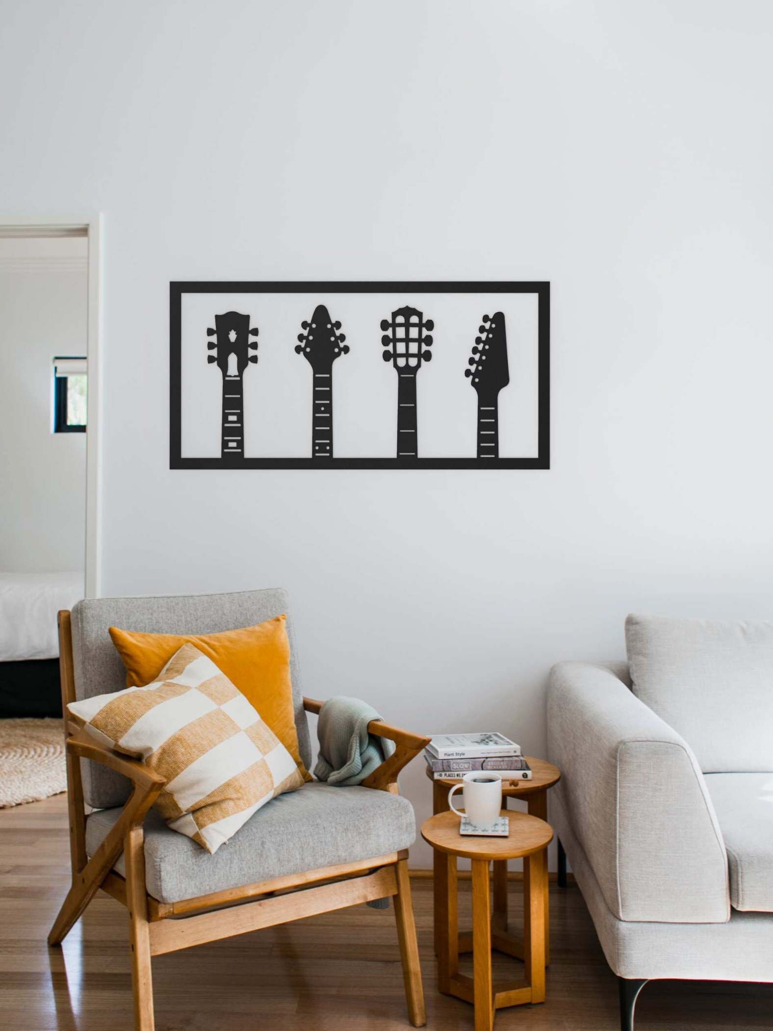 Guitarra sol marco Vector Dxf Svg Ai para CNC decoración - Etsy México