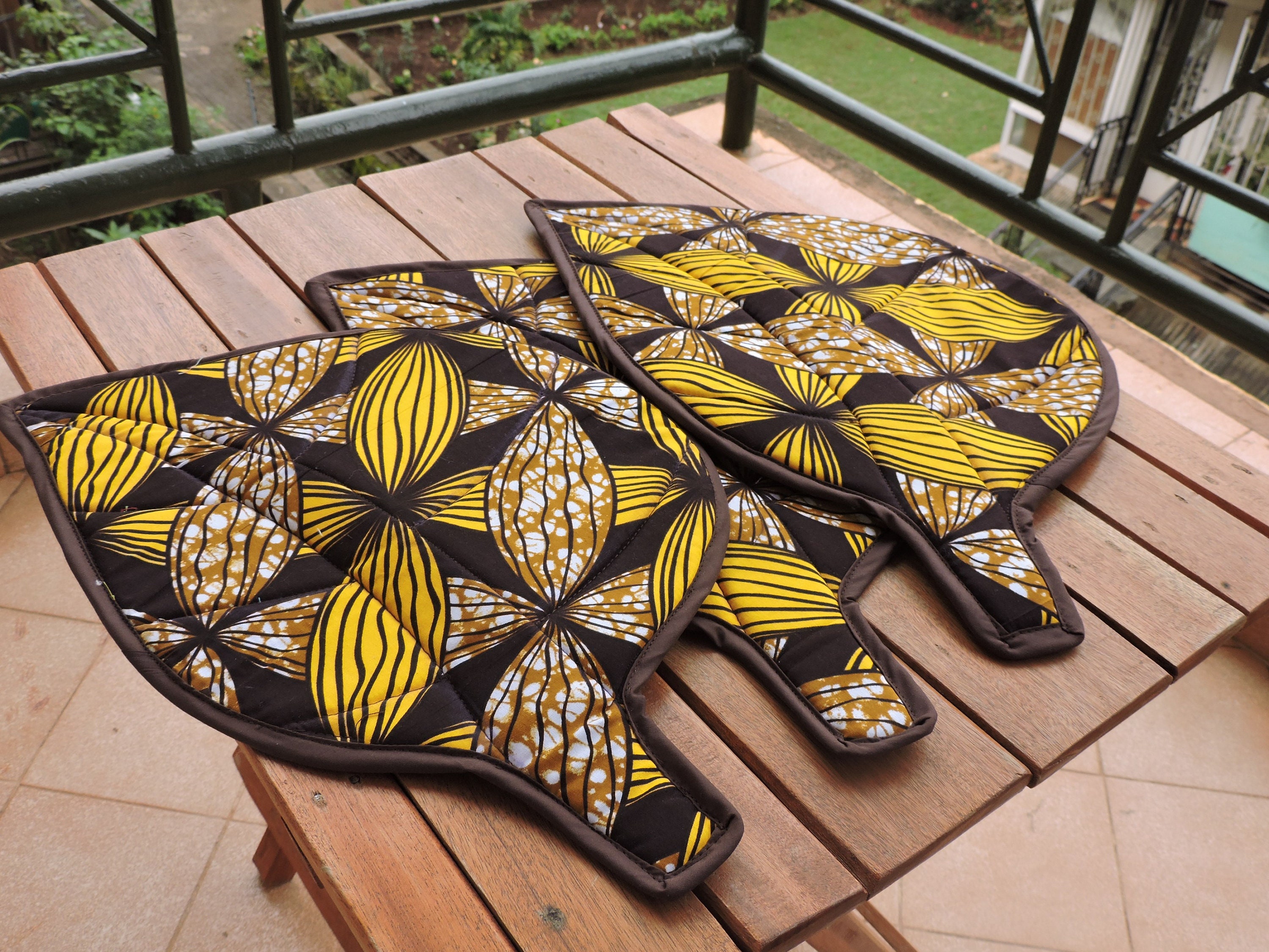 Kitenge/Ankara African Print Place mats Table Mats set of 2 | Etsy