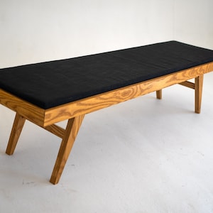Wooden Mid-century Modern Entry Bench, Hall Bench - Etsy