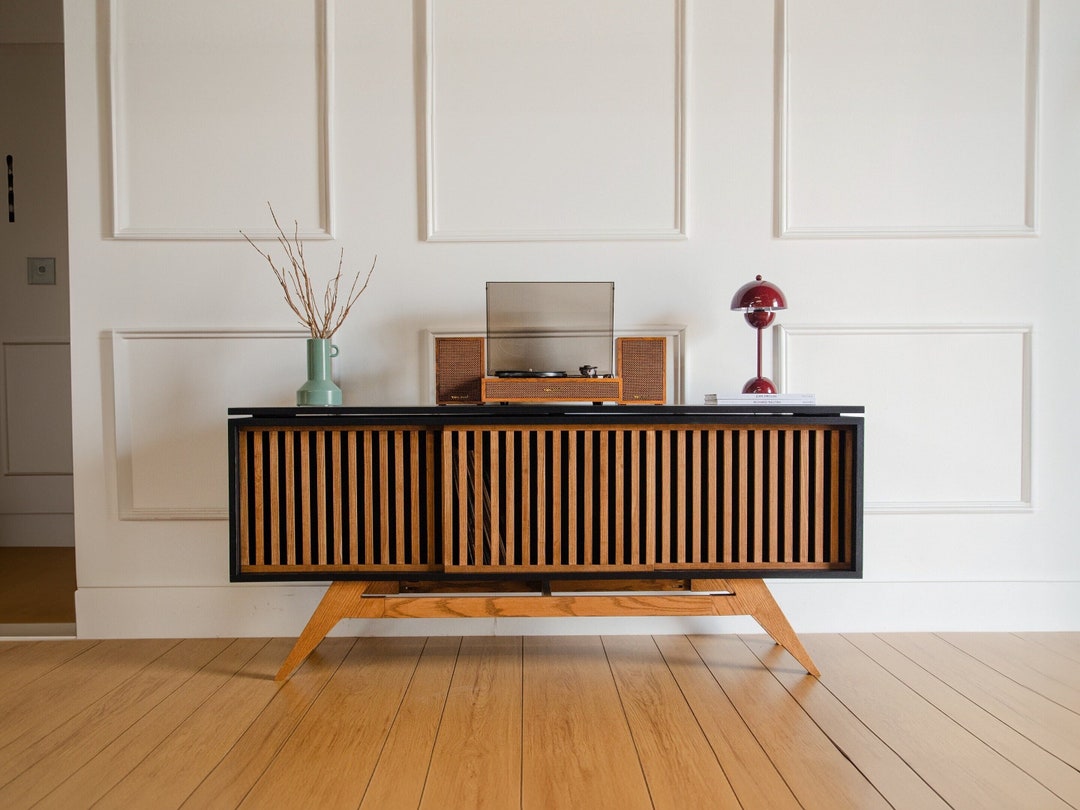 Urban Mid-century Modern Record Player Vinyl Storage Stand - Etsy