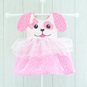 Pink Puppy Dog Girls Dress, Toddler Puppy Dress, Infant Puppy Outfit ...