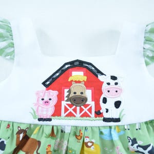 Girls Farm Dress, Girls Farm Theme Birthday Dress, Kids Farm Theme ...