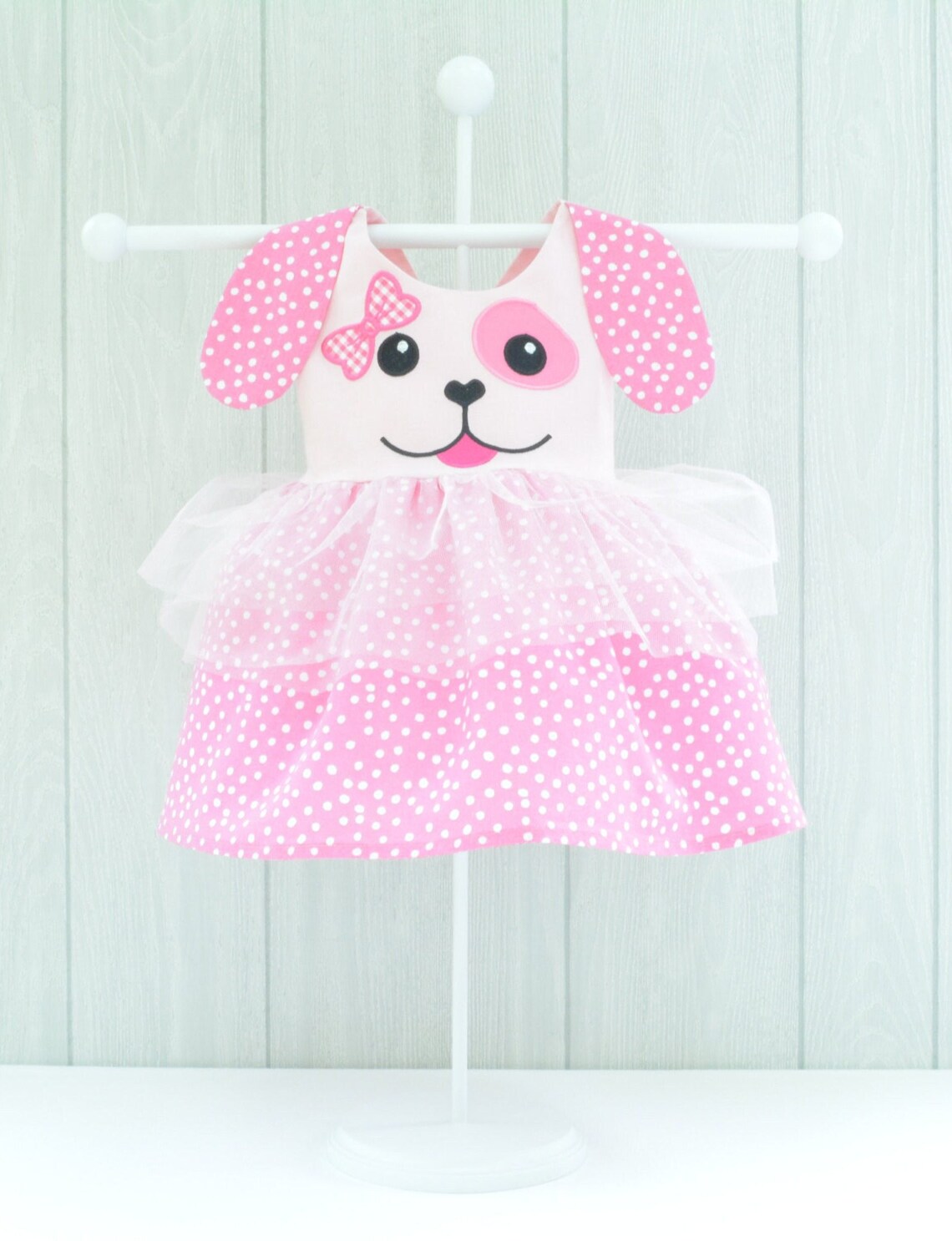 Pink Puppy Dog Girls Dress, Toddler Puppy Dress, Infant Puppy Outfit ...