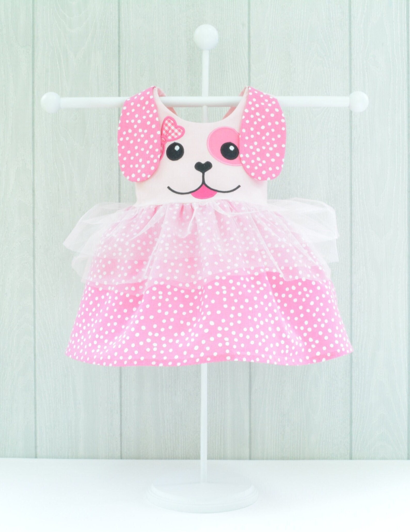 Pink Puppy Dog Girls Dress, Toddler Puppy Dress, Infant Puppy Outfit ...