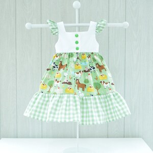 Girls Farm Dress, Girls Farm Theme Birthday Dress, Kids Farm Theme ...