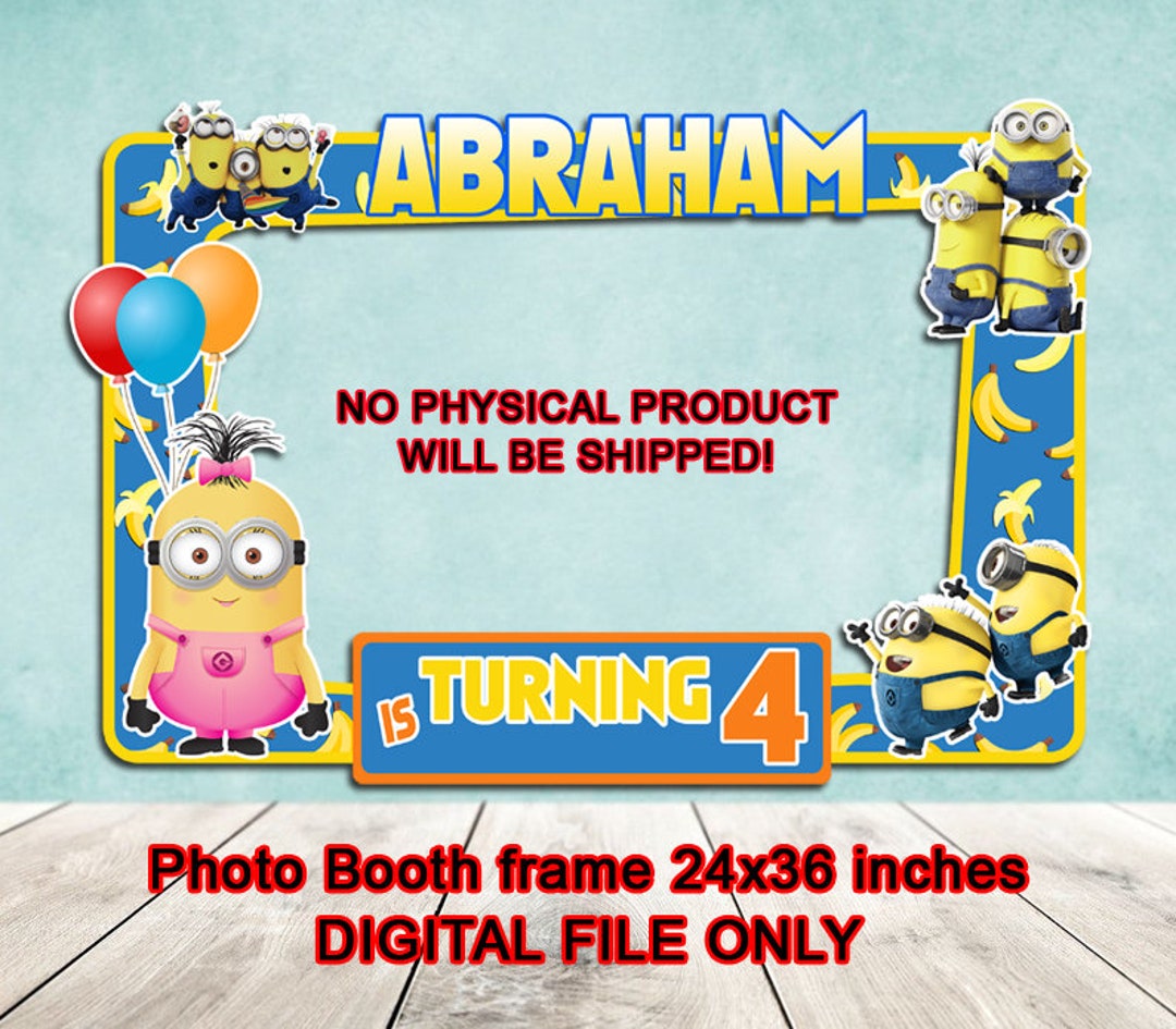 Minions Photo Booth Frame Minions Photo Booth Minions Party - Etsy Canada