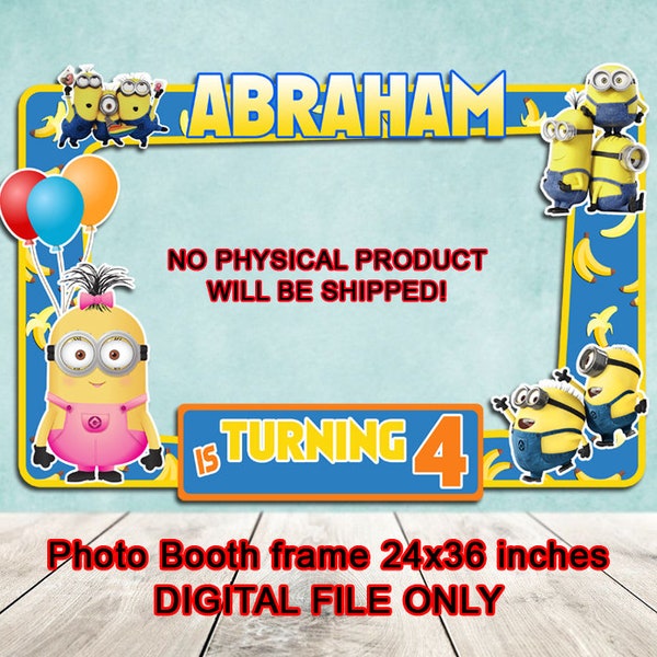 Minion Photo Booth - Etsy