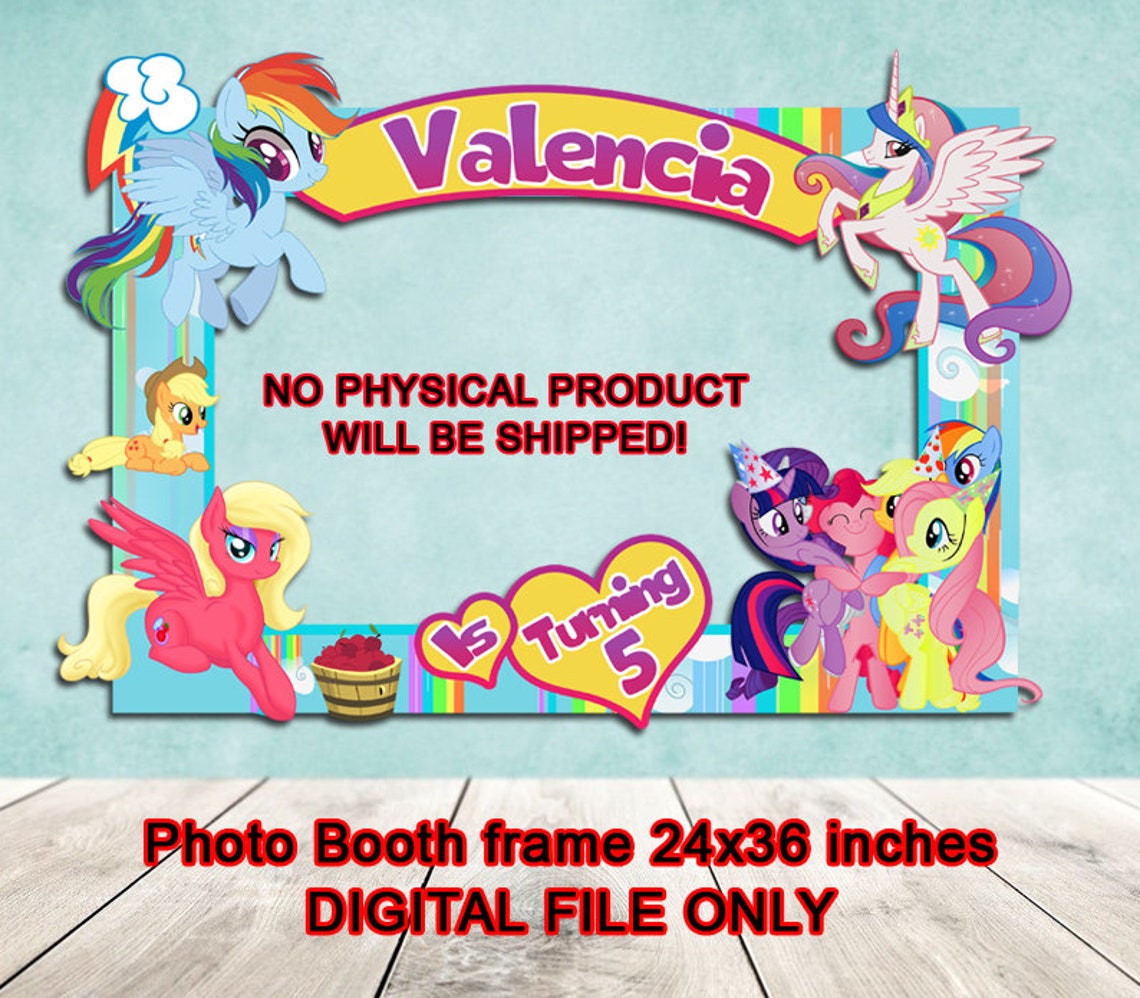 My Little Pony Photo Booth Frame My Little Pony Photo Booth - Etsy