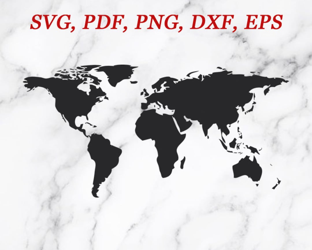 World Map svg World Map svg file World Map Clipart World - Etsy 日本