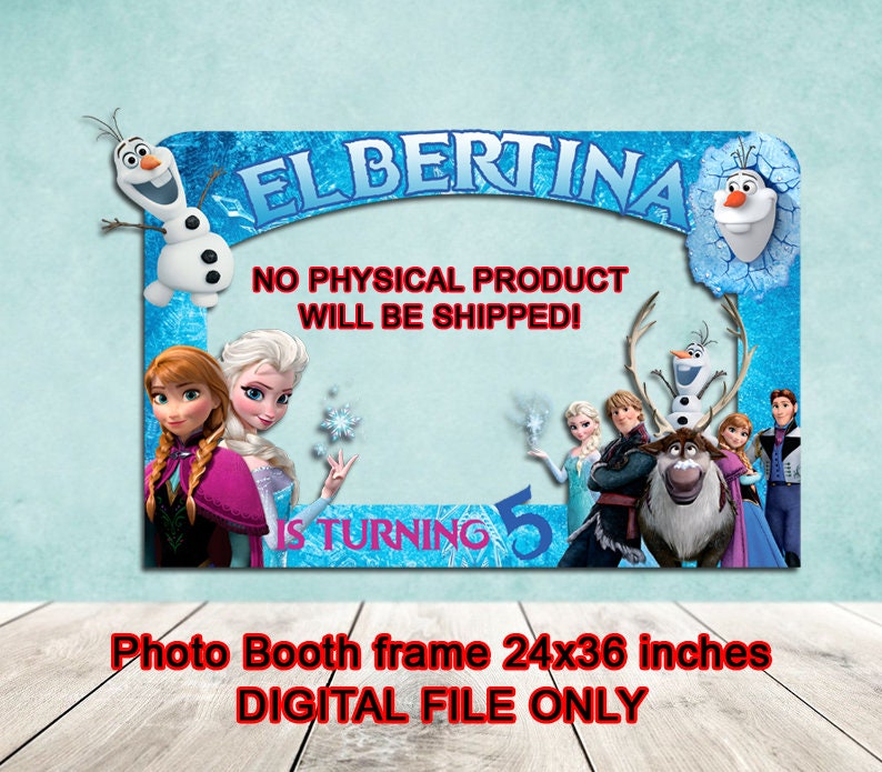 Frozen Photo Booth Frame Frozen Photo Booth Frozen Party - Etsy