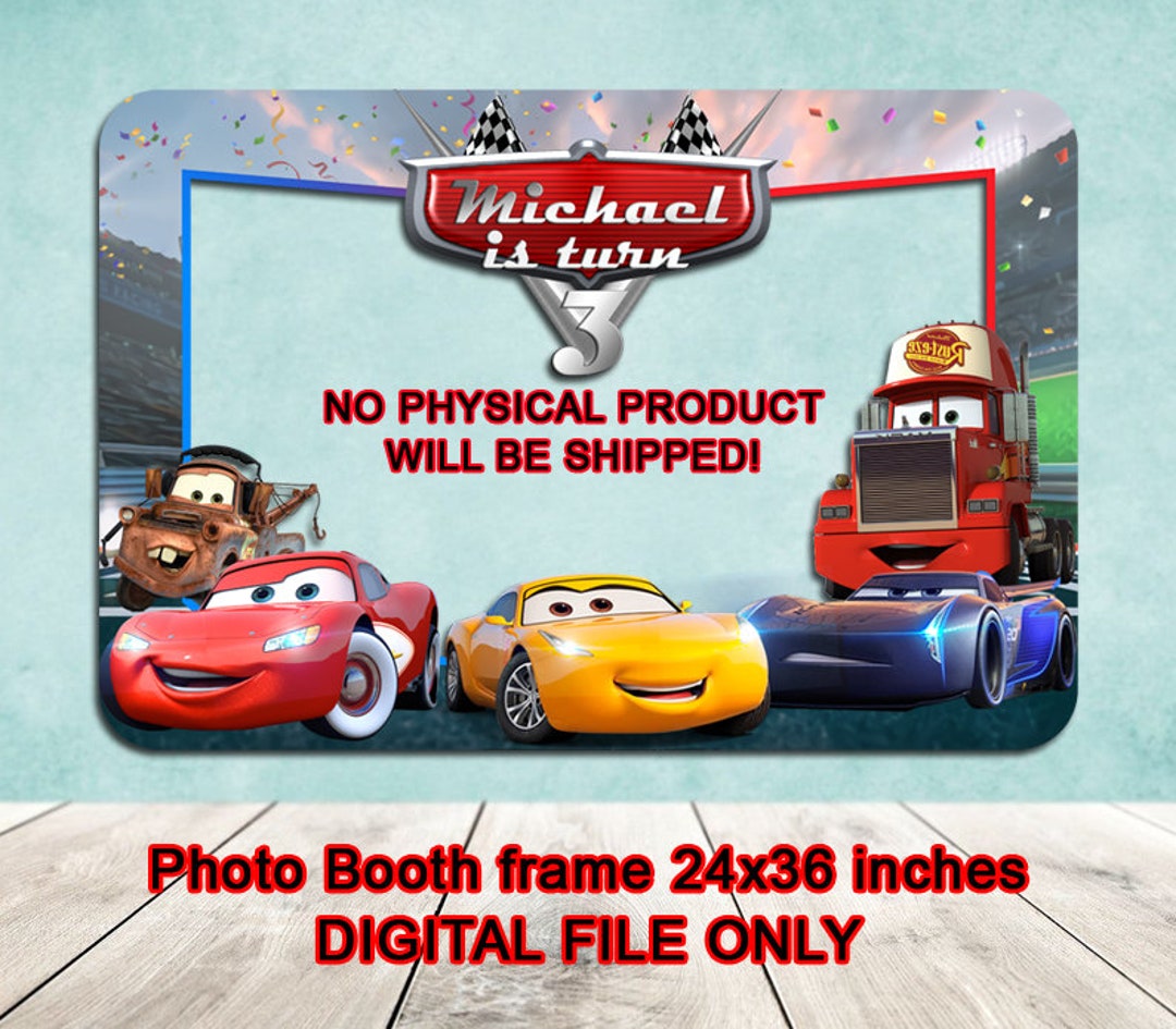 Cars Photo Booth Frame Cars Photo Booth Cars Party Theme - Etsy Canada