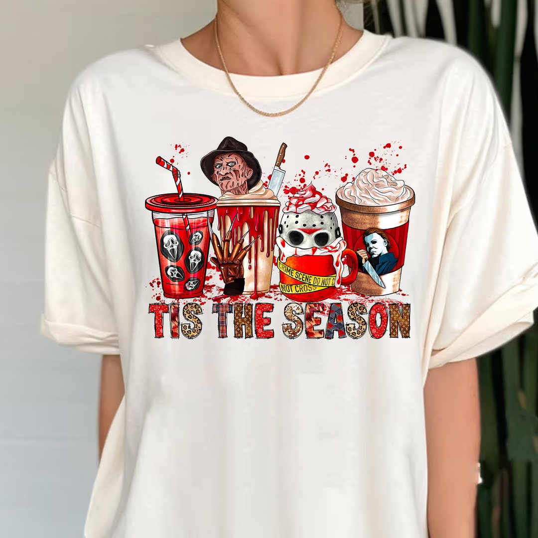 Horror Characters Coffee Png, Halloween Coffee Png, Coffee Cup ...