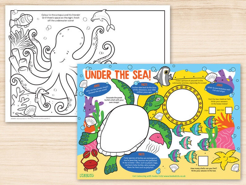 500 Kids A4 Activity Sheets | Etsy