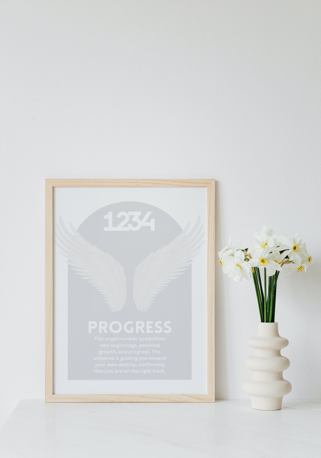 1234 Angel Number Digital Instant Download Print, Energy Spiritual ...