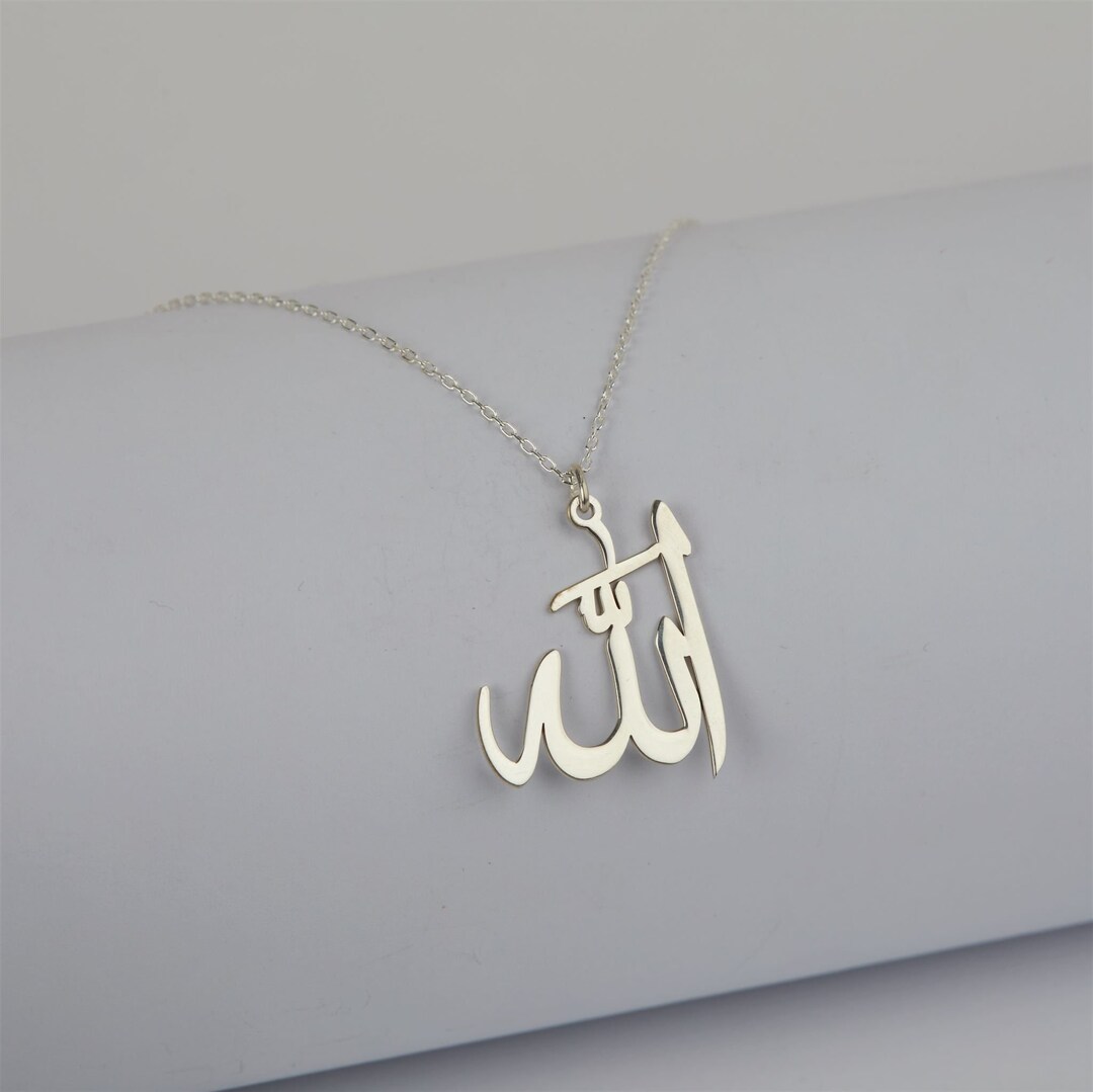 Allah Necklace& Sterling Silver Jewellery, Muslim Pendant, 24K Gold ...